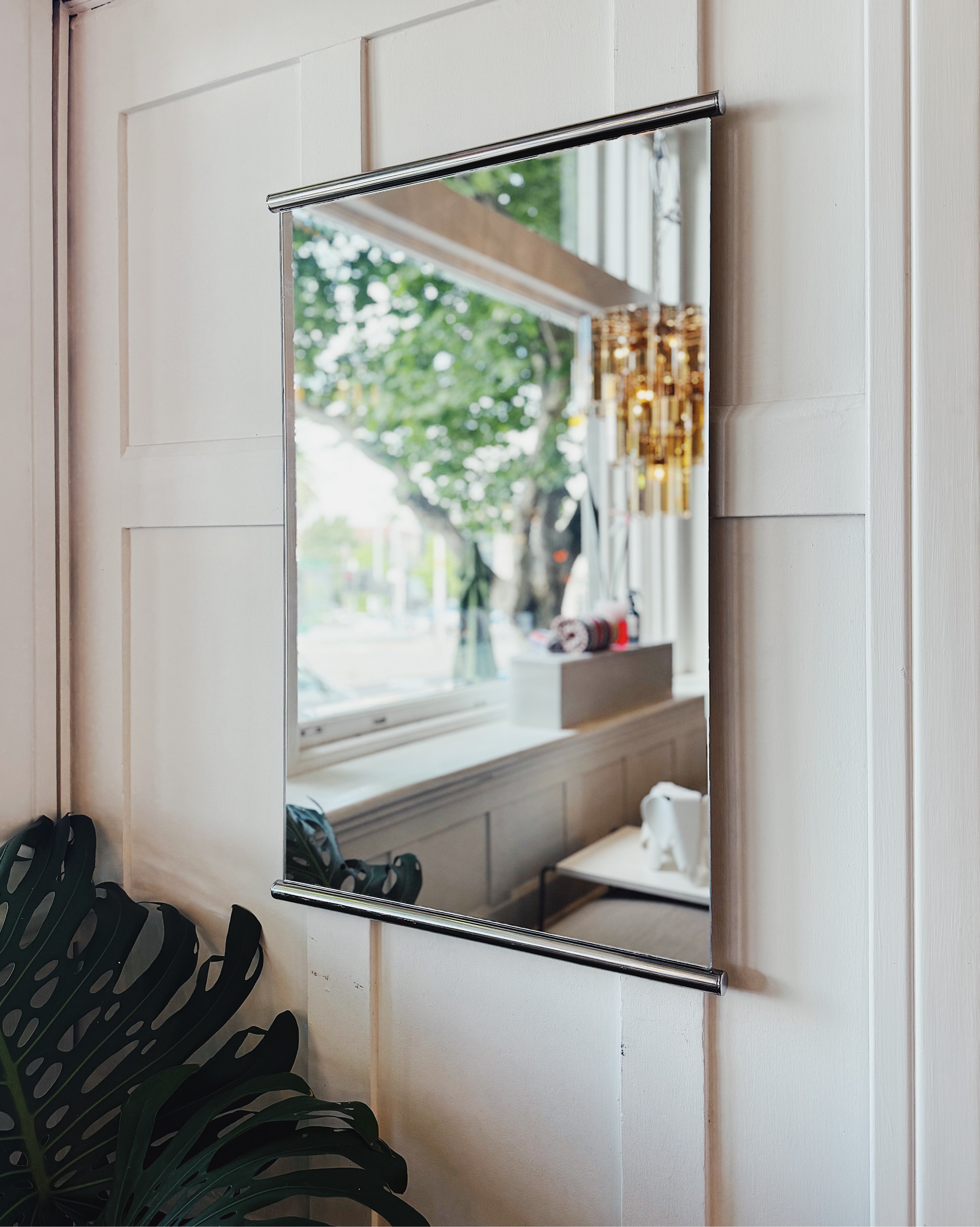 VINTAGE / Chrome Scroll Mirror – Domestic Fantasies