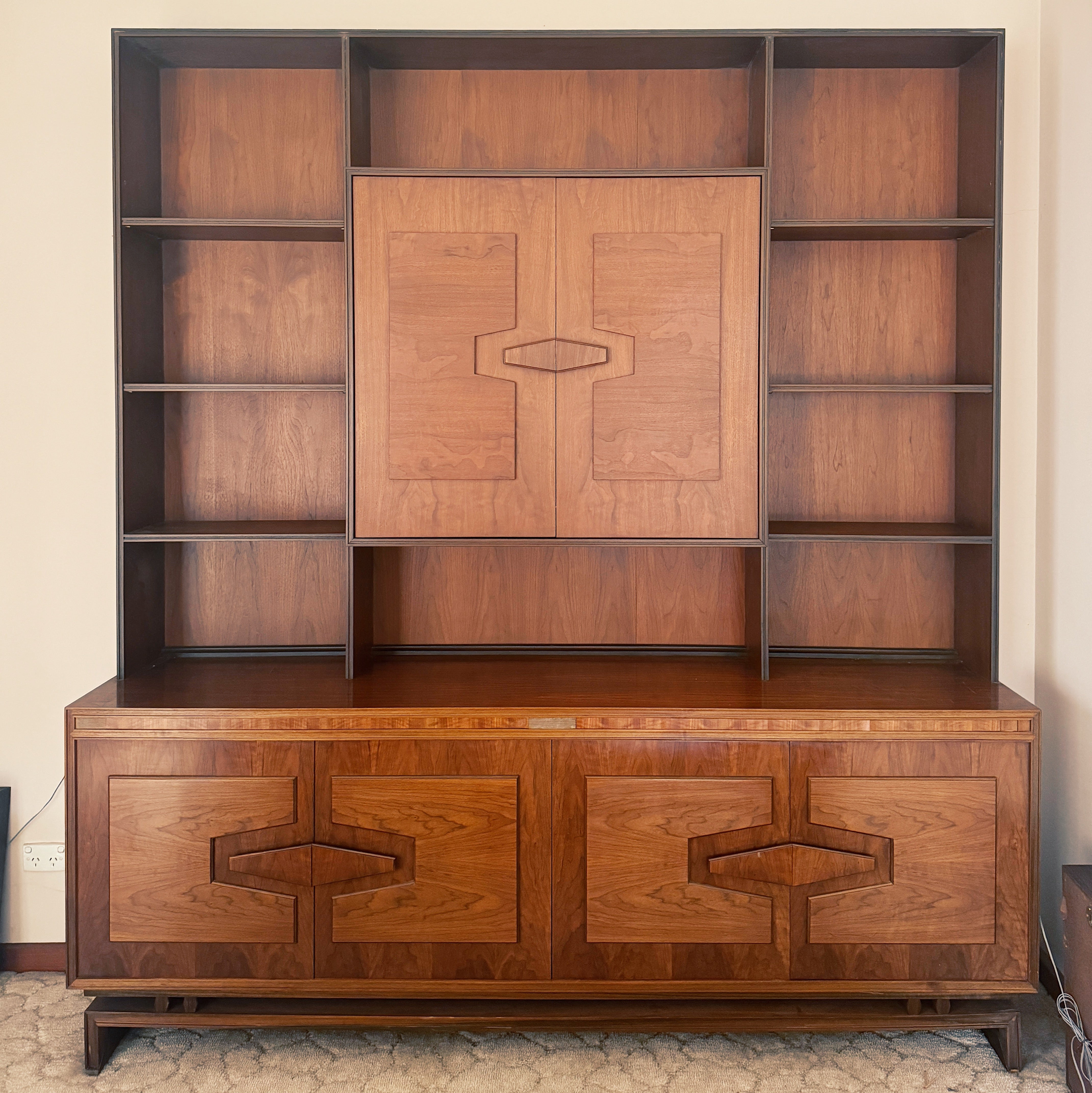 RUDOWSKI / 1960s Bespoke Teak Hutch Cabinet – Domestic Fantasies