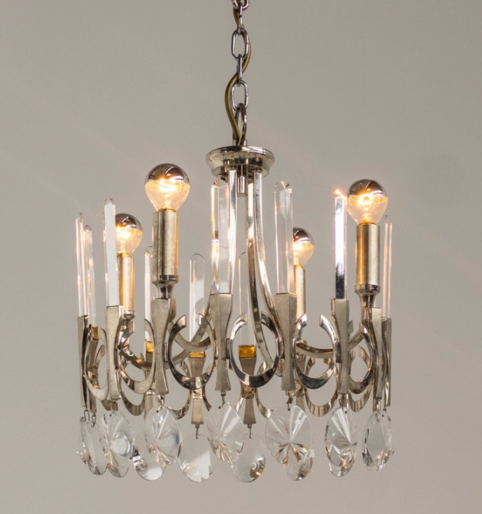 GAETANO SCIOLARI / 1970's Italian Ovalari Chandelier – Domestic Fantasies